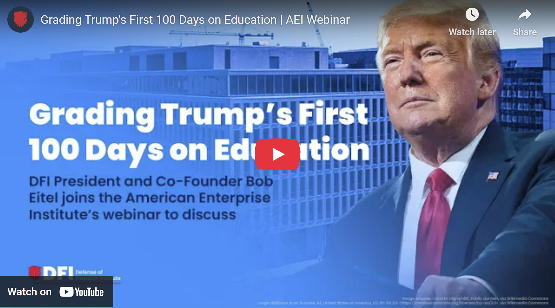 WEBINAR: Grading Trump's First 100 Days on Education - Defense of ...